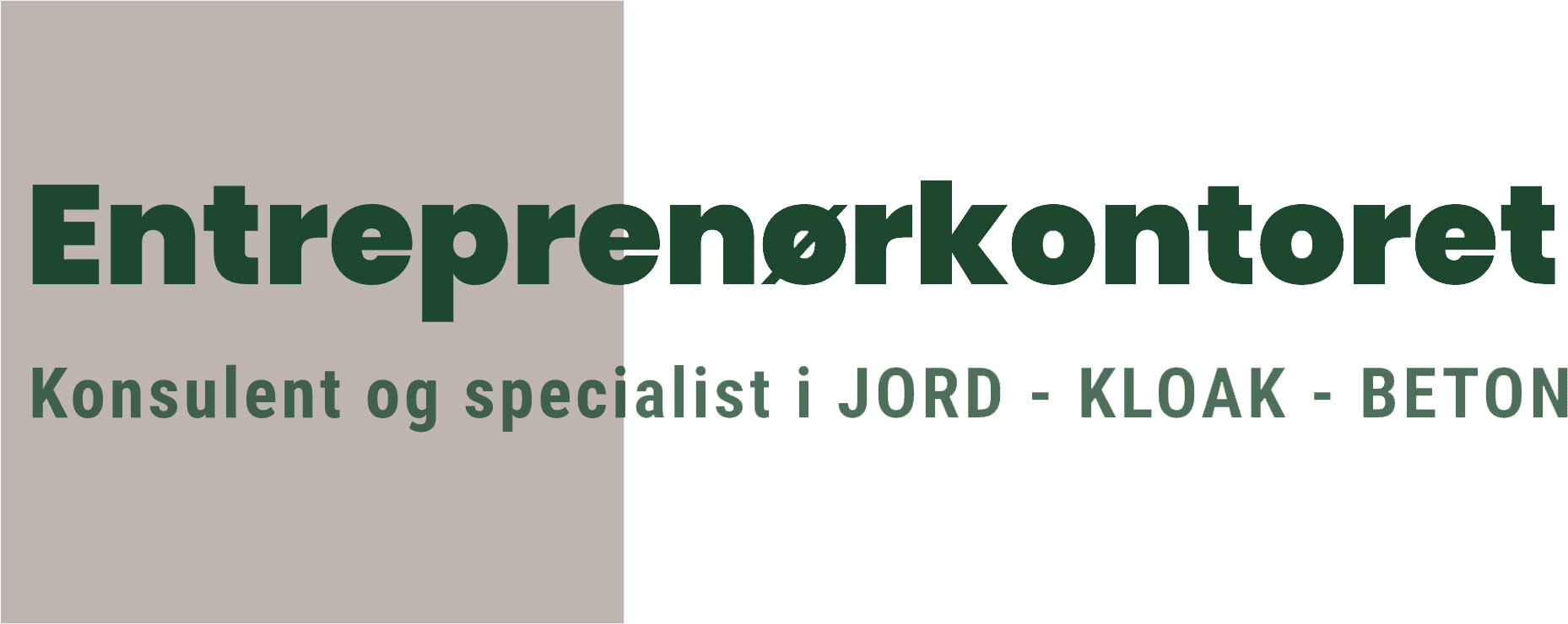 Entreprenør konsulent og specialist. Entreprenørkontoret